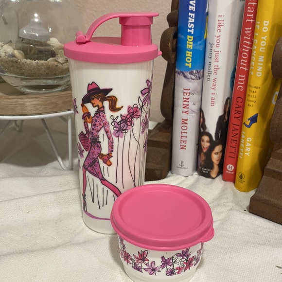 Tupperware | Dining | Tupperware Lady Diva Bottle And Snack Cup | Poshmark